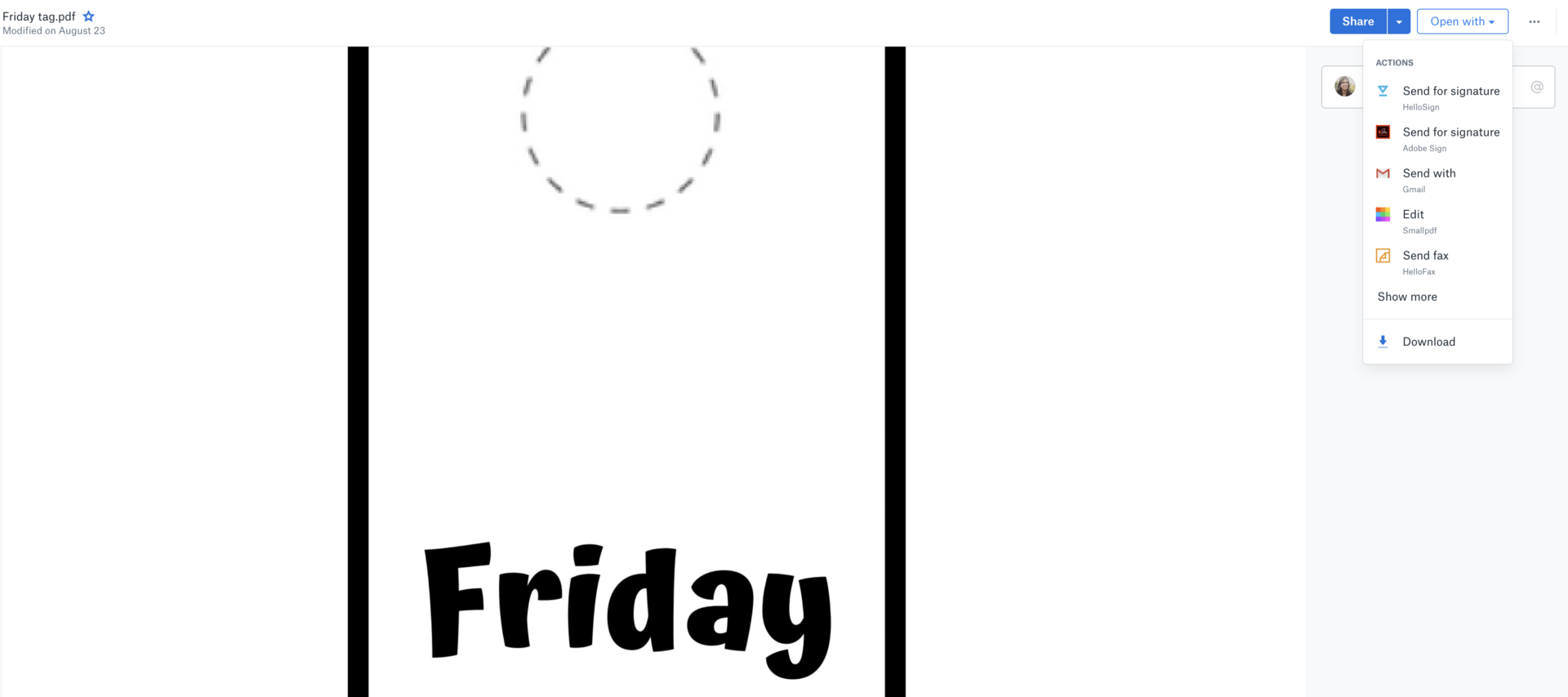 Printable Days of the Week Clothing Tags