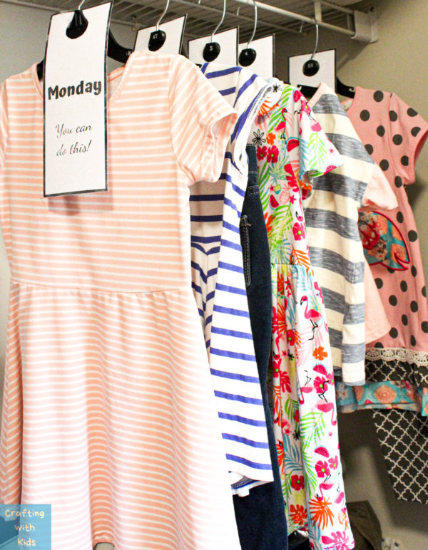 Printable Days of the Week Clothing Tags