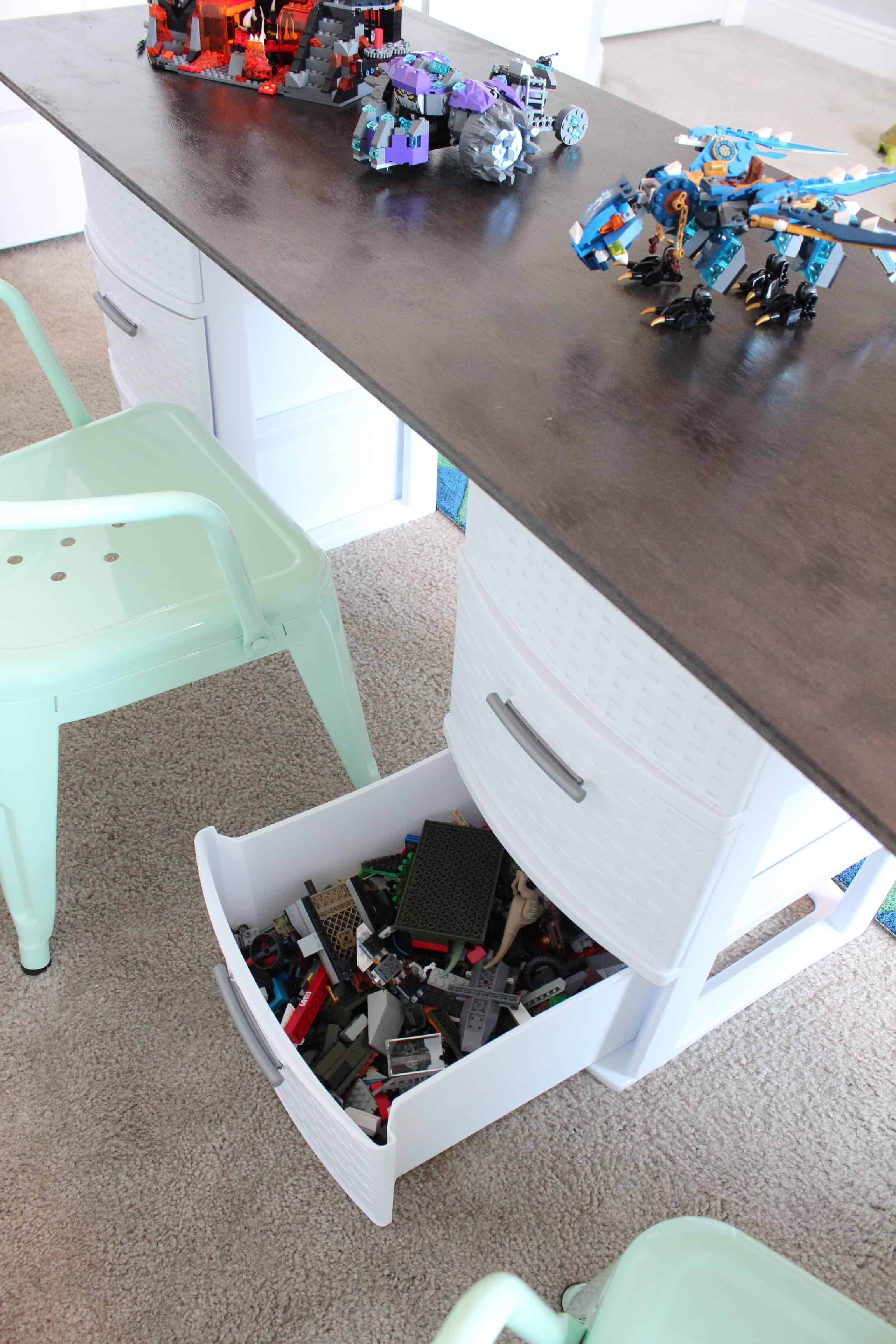 Small Toy Storage Ideas from Repurposed Items