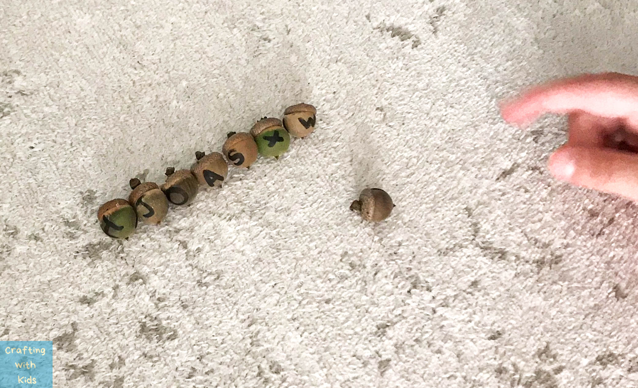 Acorn Alphabet Learning Activity for Fall with Nature Walk