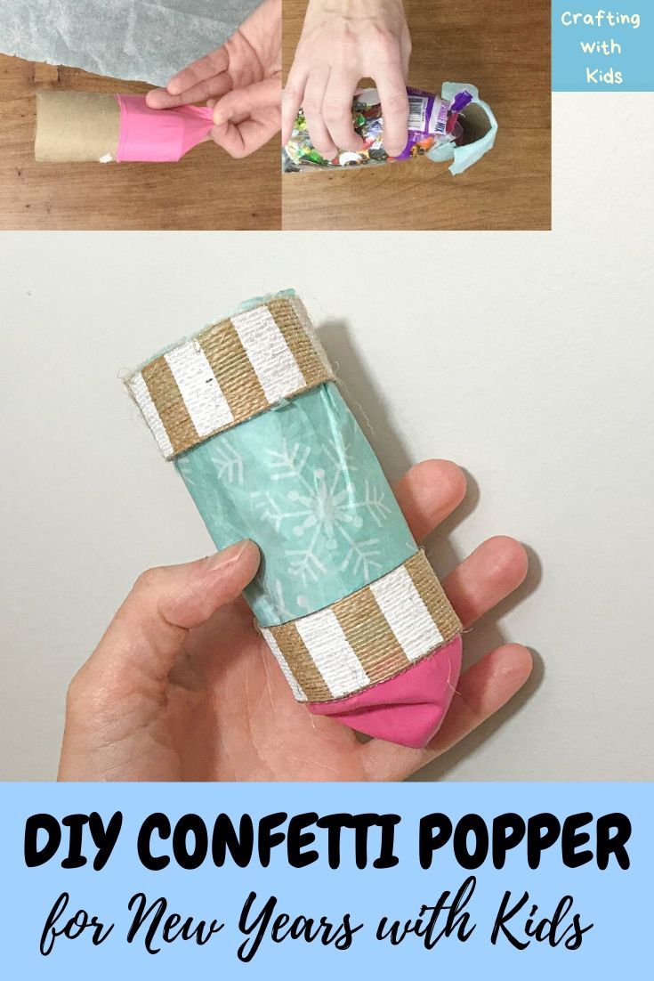 Easy Confetti Popper or Confetti Cannon for New Years