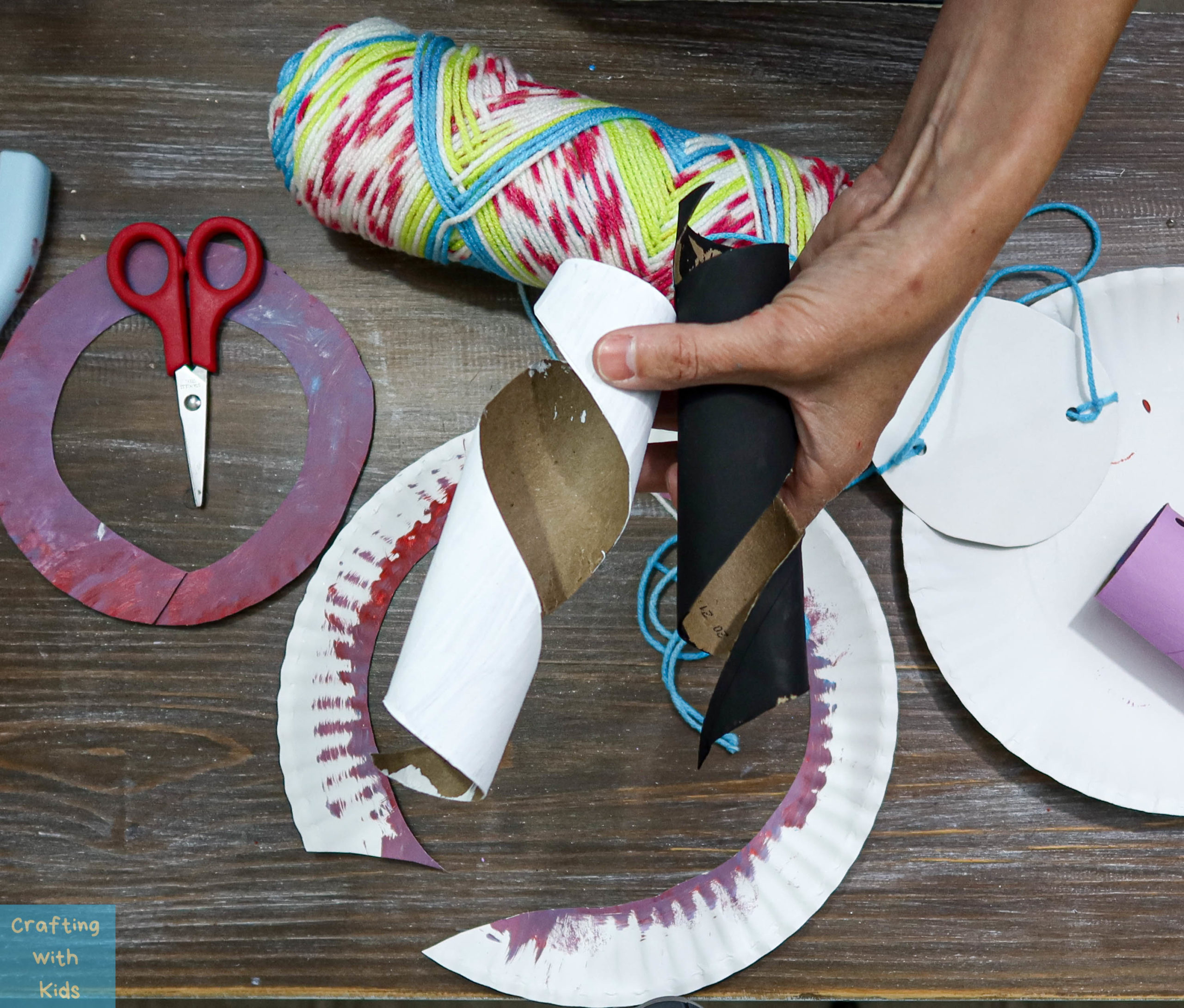 Easiest Toilet Paper Roll Wind Chimes from Toilet Paper Tubes