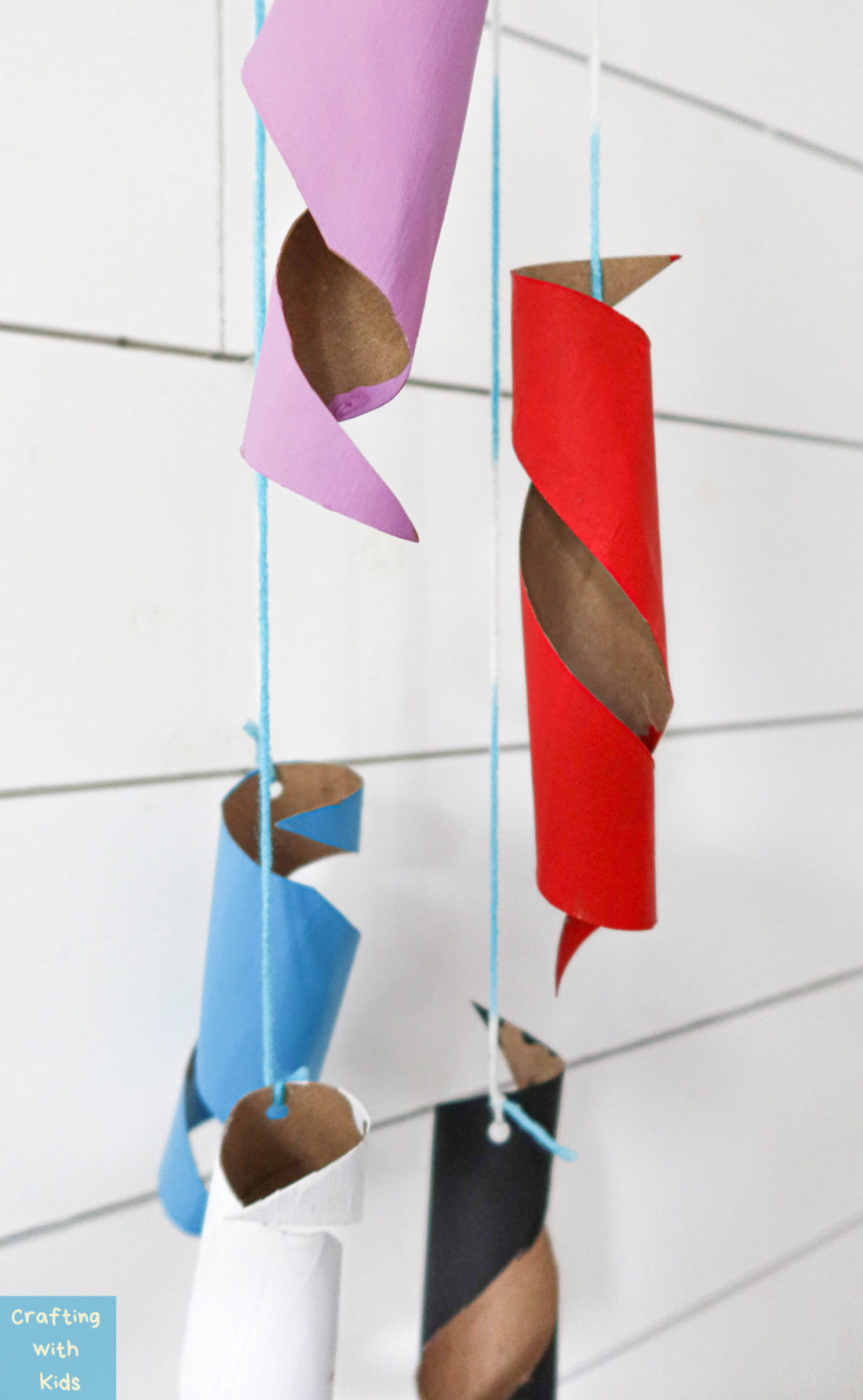 Easiest Toilet Paper Roll Wind Chimes from Toilet Paper Tubes