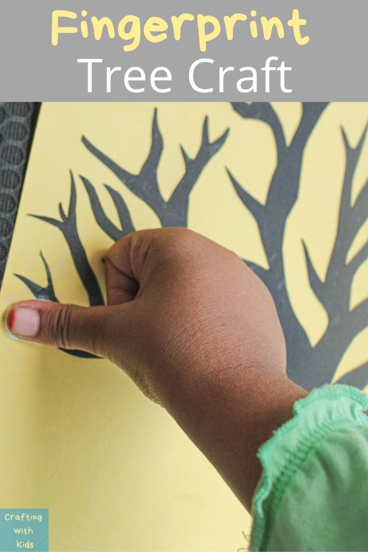Fingerprint Tree Craft for Toddlers