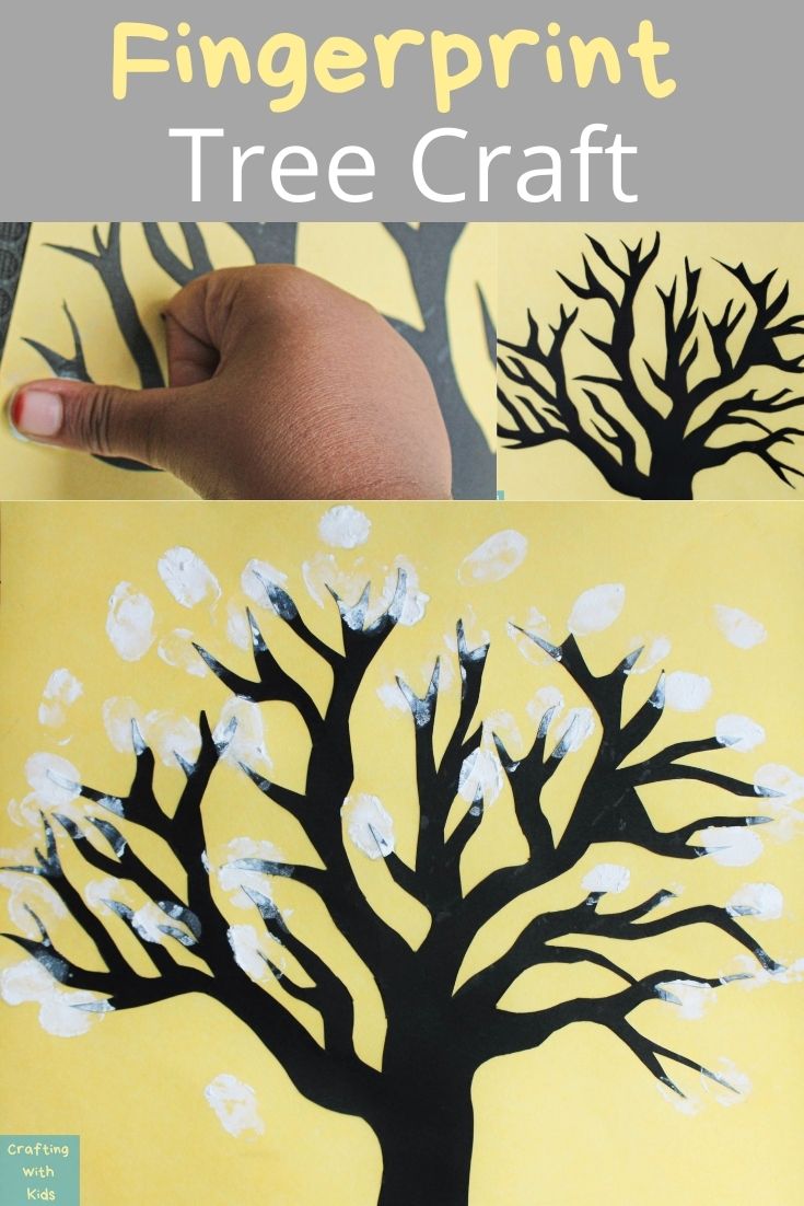 Fingerprint Tree Craft for Toddlers