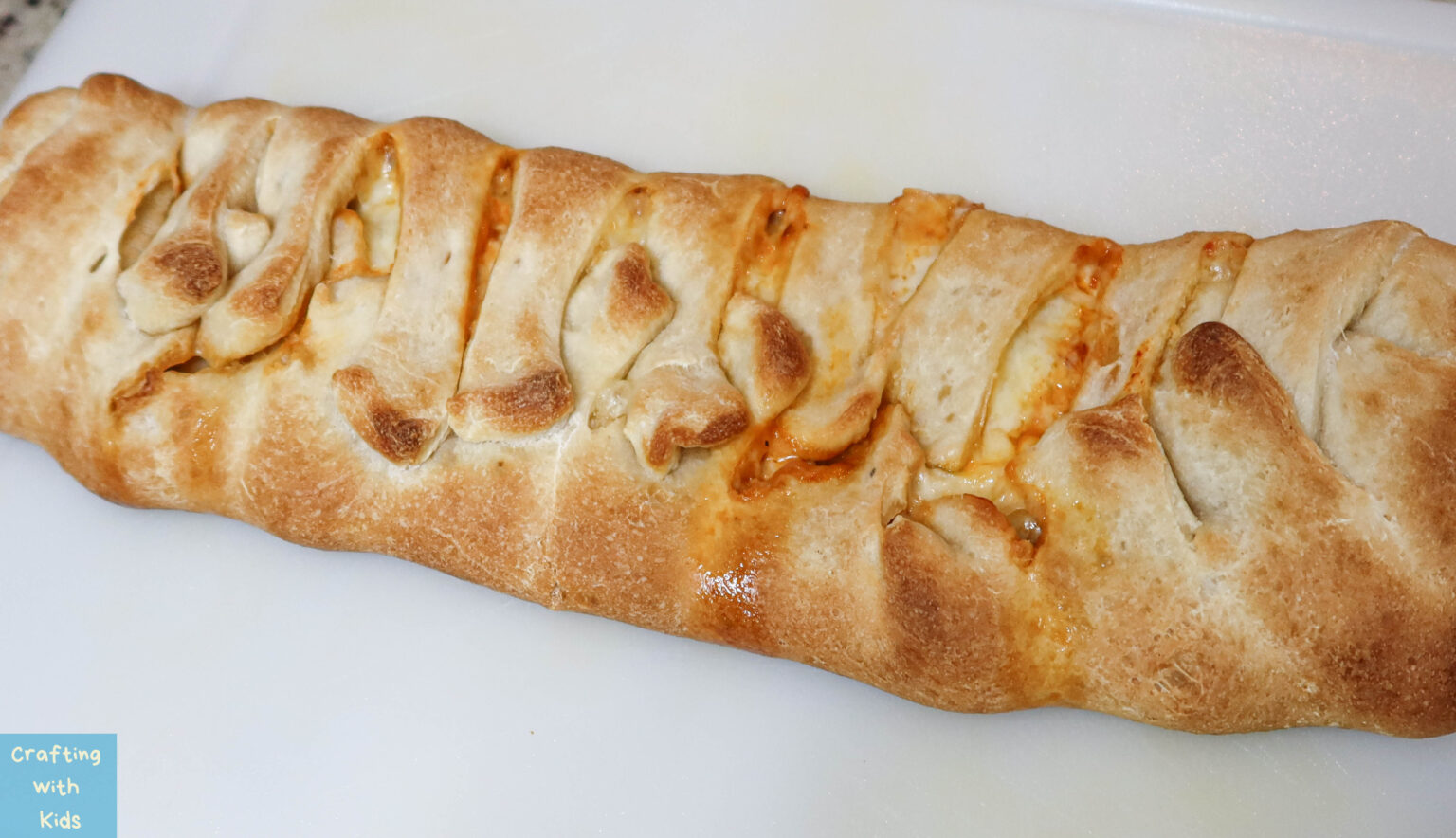 Braided Calzone Pizza with Pillsbury Pizza Dough that Kids Love to Make