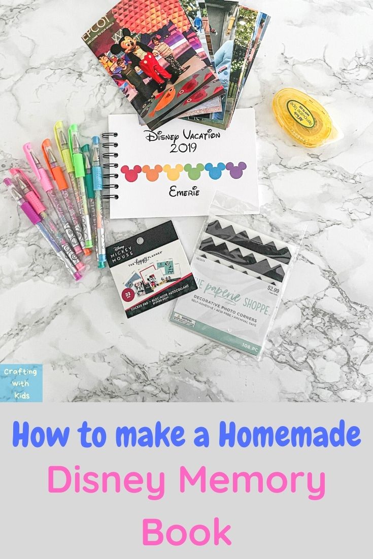 Making a Homemade Disney Memory Book or Disney Photo Book