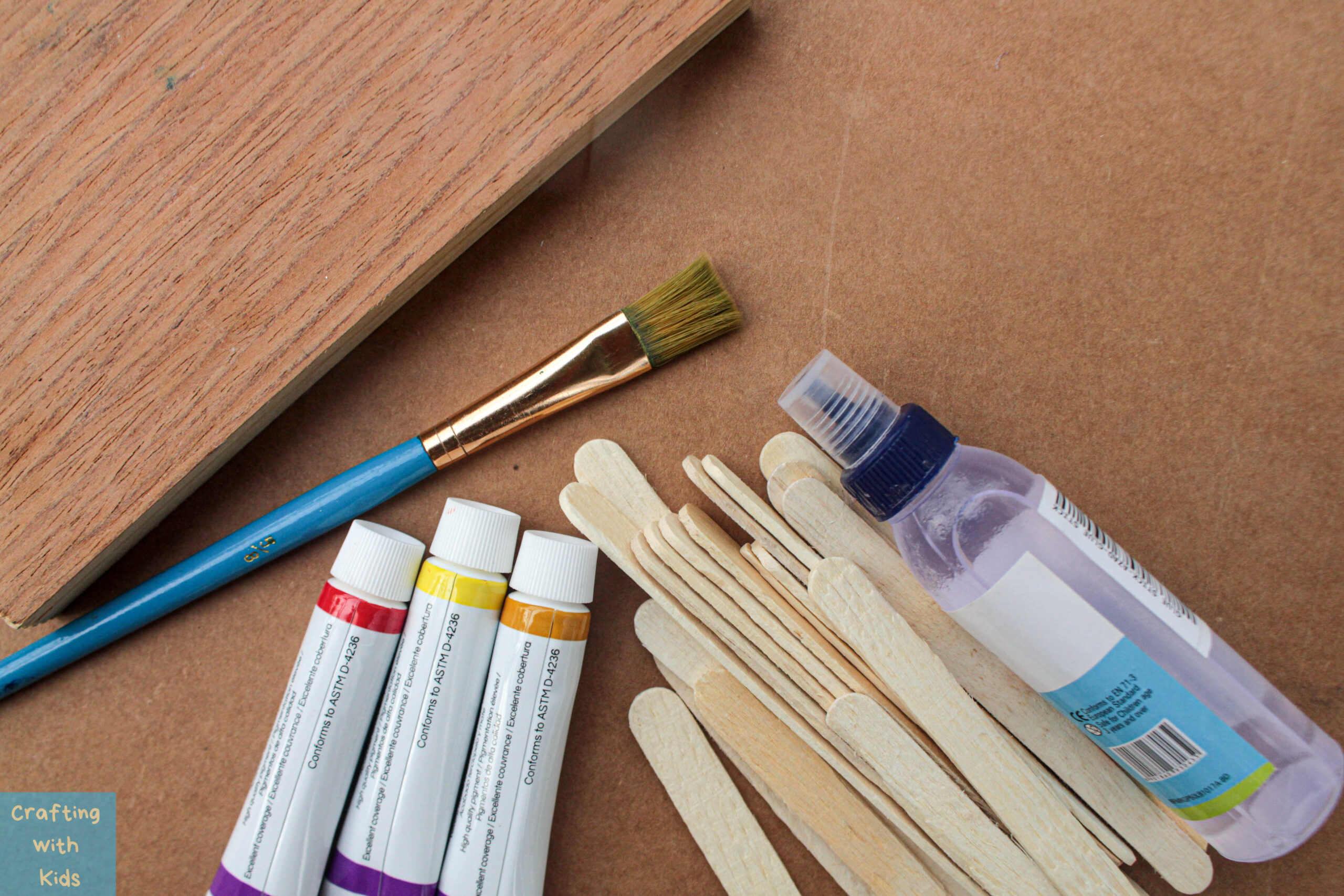 Popsicle Stick Candy Corn for a Fun Fall Kids Craft