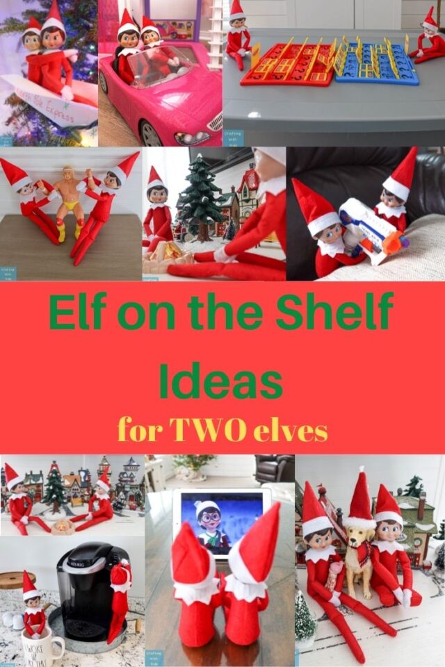Two Elf on the Shelf's; Elf on the Shelf Ideas for Two Elves