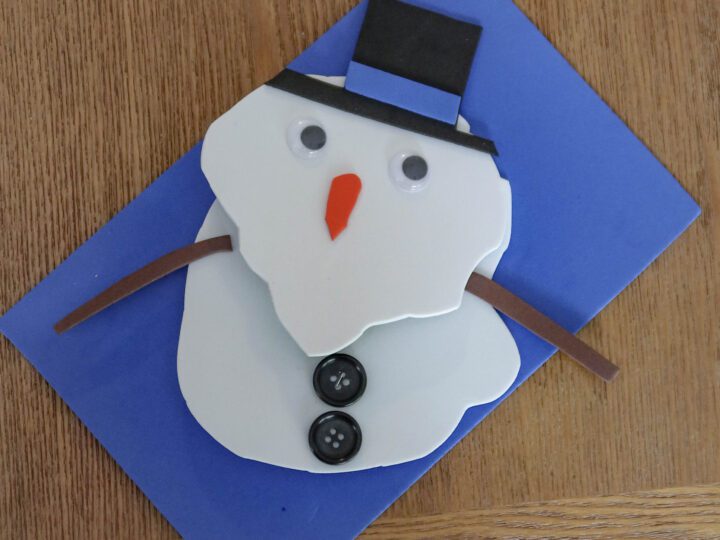 Melted Snowman Papercraft Melting Snowman Craft
