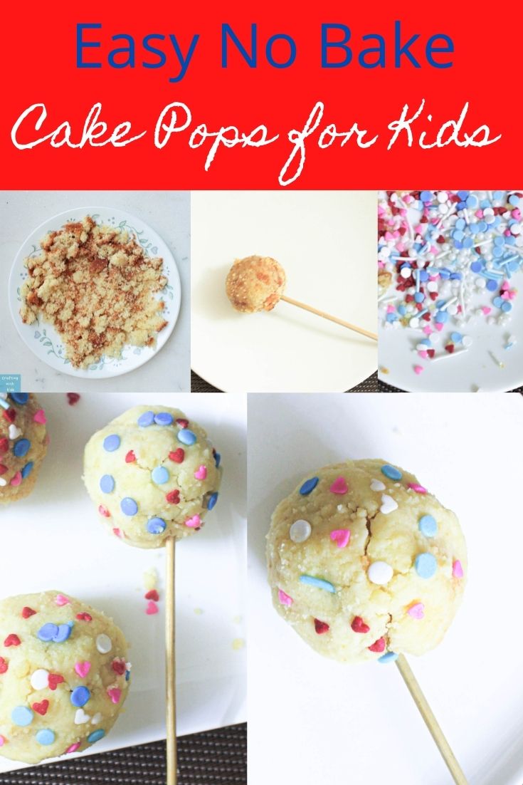 Easy No Bake Cake Pops for Kids to Make that are great for 4th of July