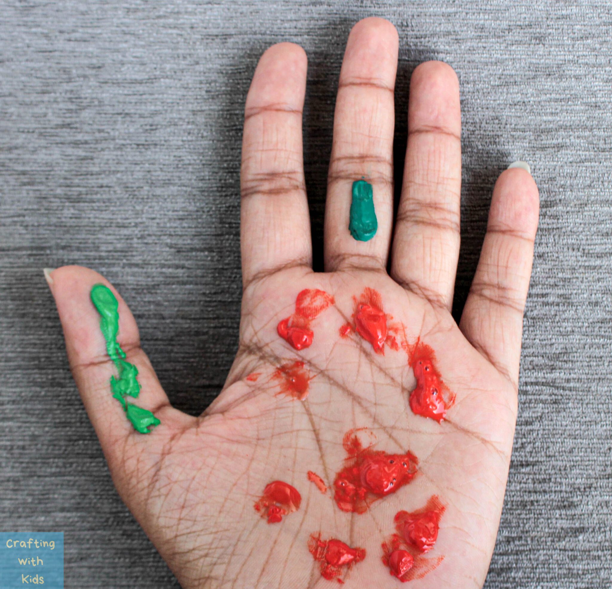 Apple Handprint Back to School Preschool Craft
