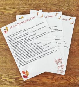 Kids Thanksgiving Jokes