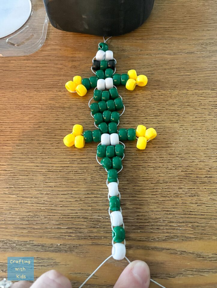 How to Make a Beaded Cross with Pony Beads for Kids