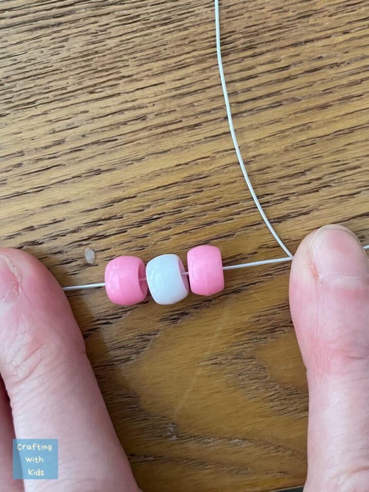 How to Make a Beaded Cross with Pony Beads for Kids