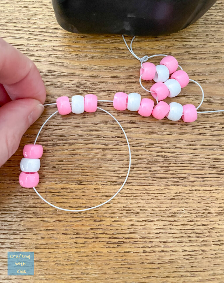 How to Make a Beaded Cross with Pony Beads