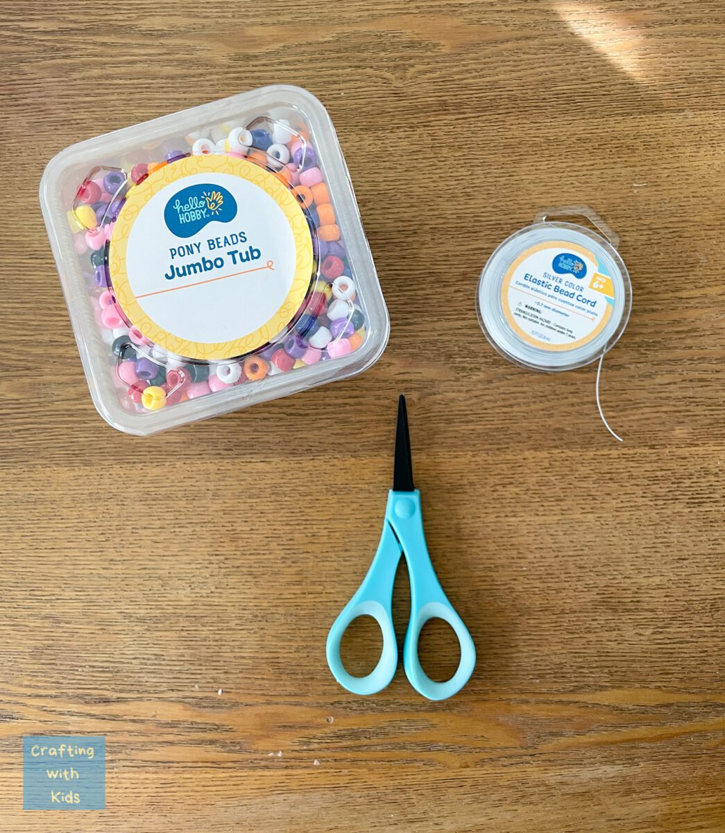 How to Make a Beaded Cross with Pony Beads for Kids