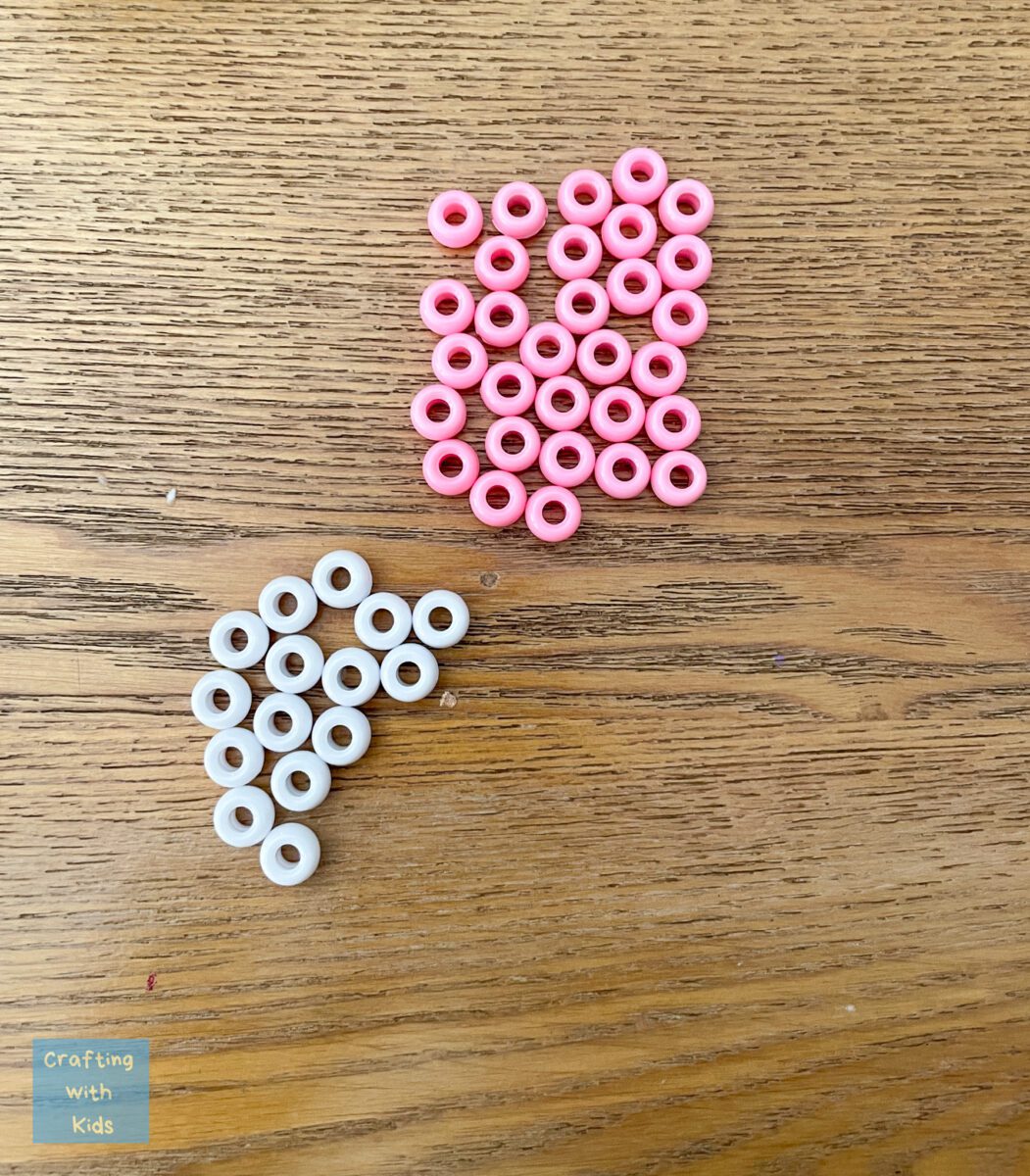 How to Make a Beaded Cross with Pony Beads for Kids