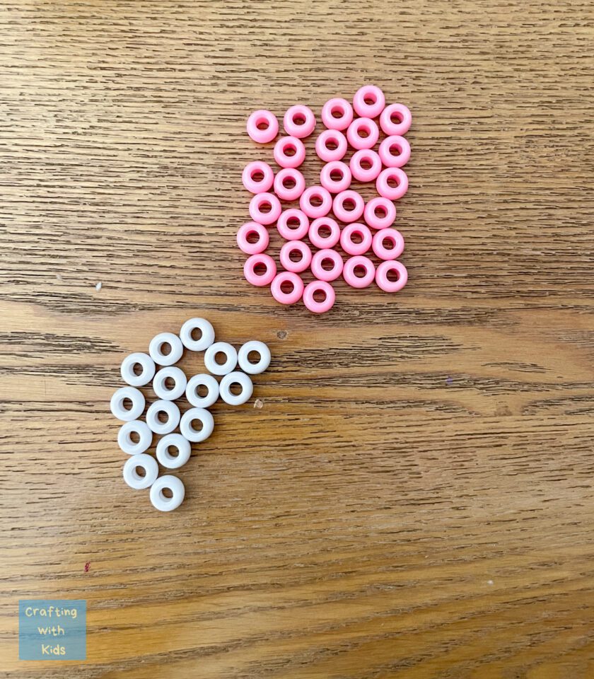 How to Make a Beaded Cross with Pony Beads for Kids