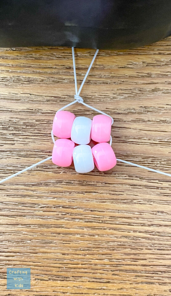 How to Make a Beaded Cross with Pony Beads