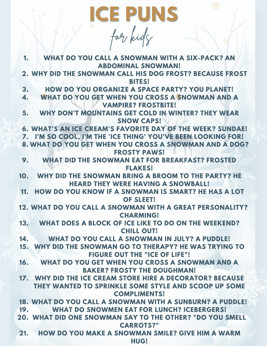 Best Ice Puns for Kids to Share with a Free Printable