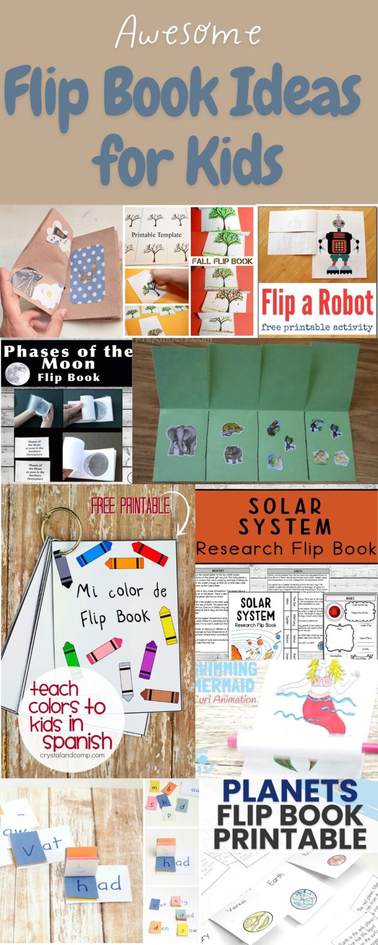 Flip Book Ideas for Kids with Teachable Flip Book Templates