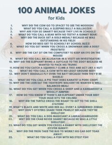 100 Funny Animal Jokes for Kids that will keep them Laughing