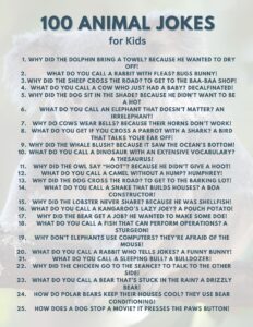 100 Funny Animal Jokes for Kids that will keep them Laughing