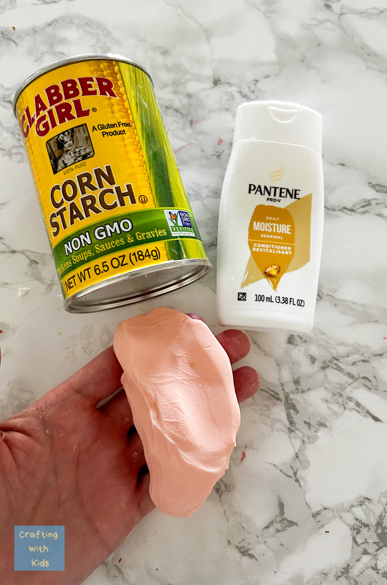 Creating Homemade Moon Dough with Two Ingredients