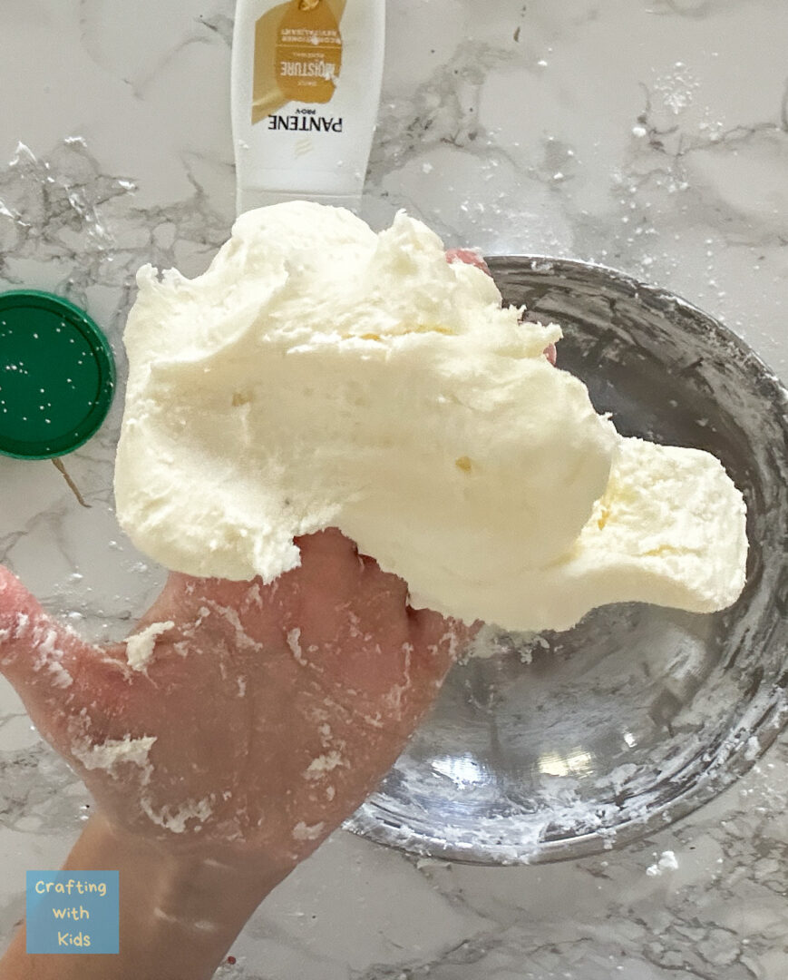 Creating Homemade Moon Dough with Two Ingredients