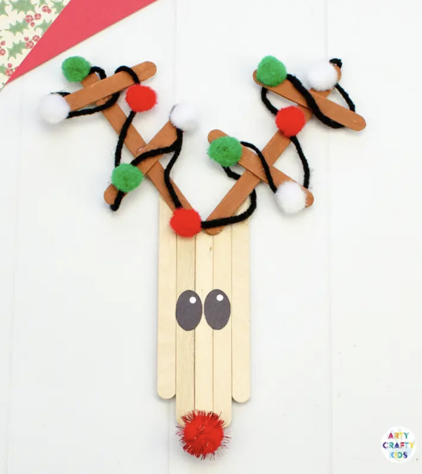 Fun and Easy Popsicle Stick Christmas Crafts for Kindergarteners