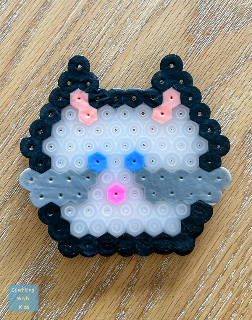 Crafting Purrfection: Cute Perler Bead Cat with free template
