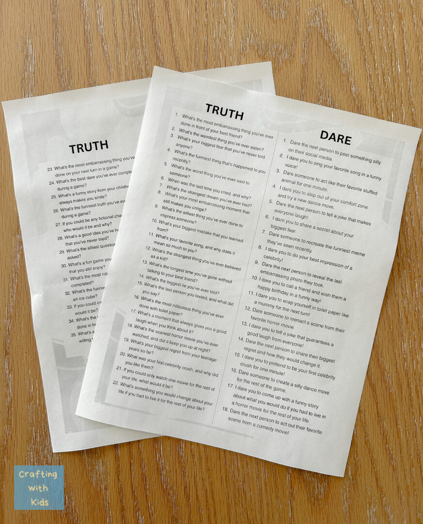 Playful and Clean Truth or Dare Questions for Teens