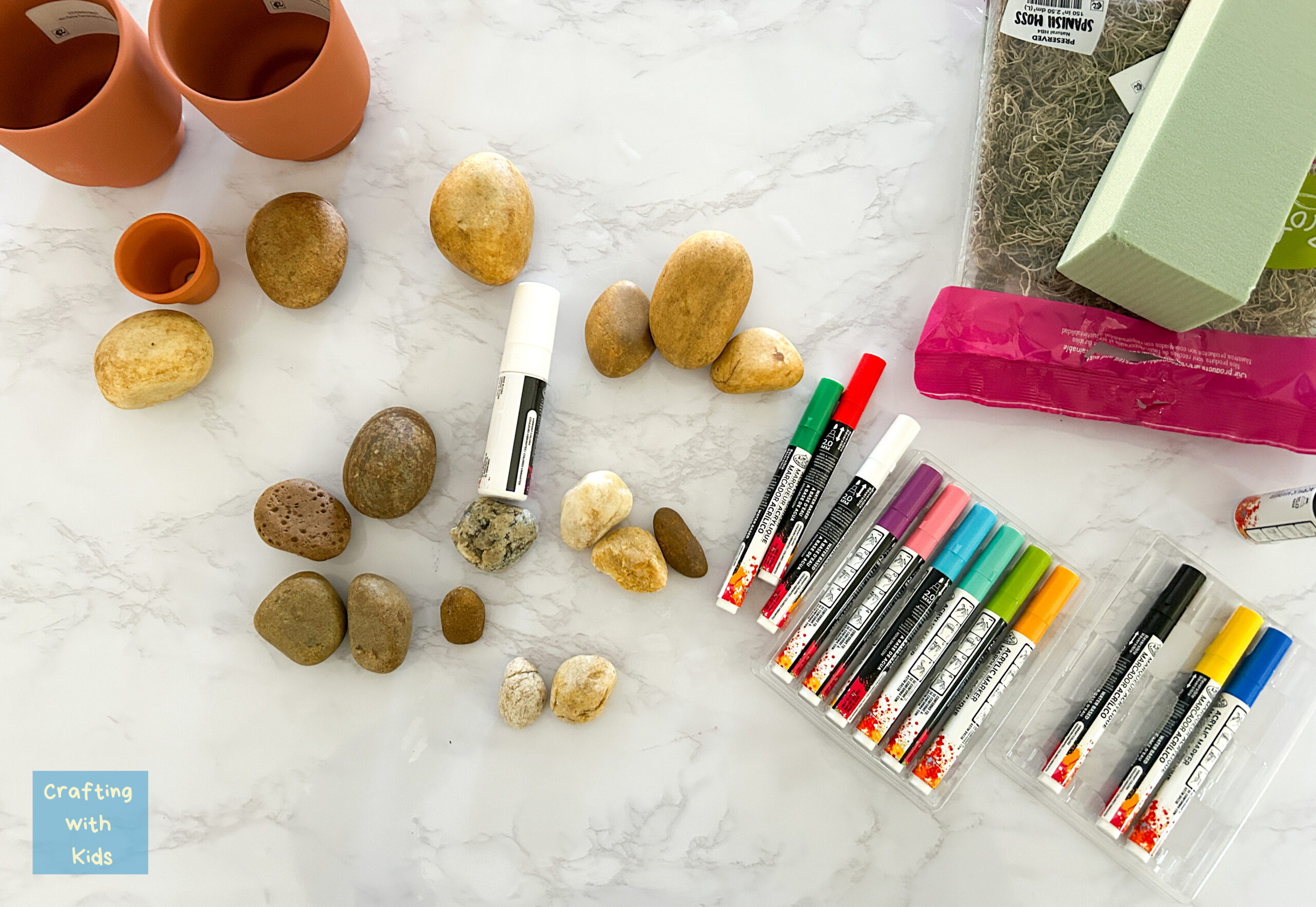 Easy Flower Painted Rocks