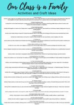 'Our Class is a Family' Activities for the Classroom and Home