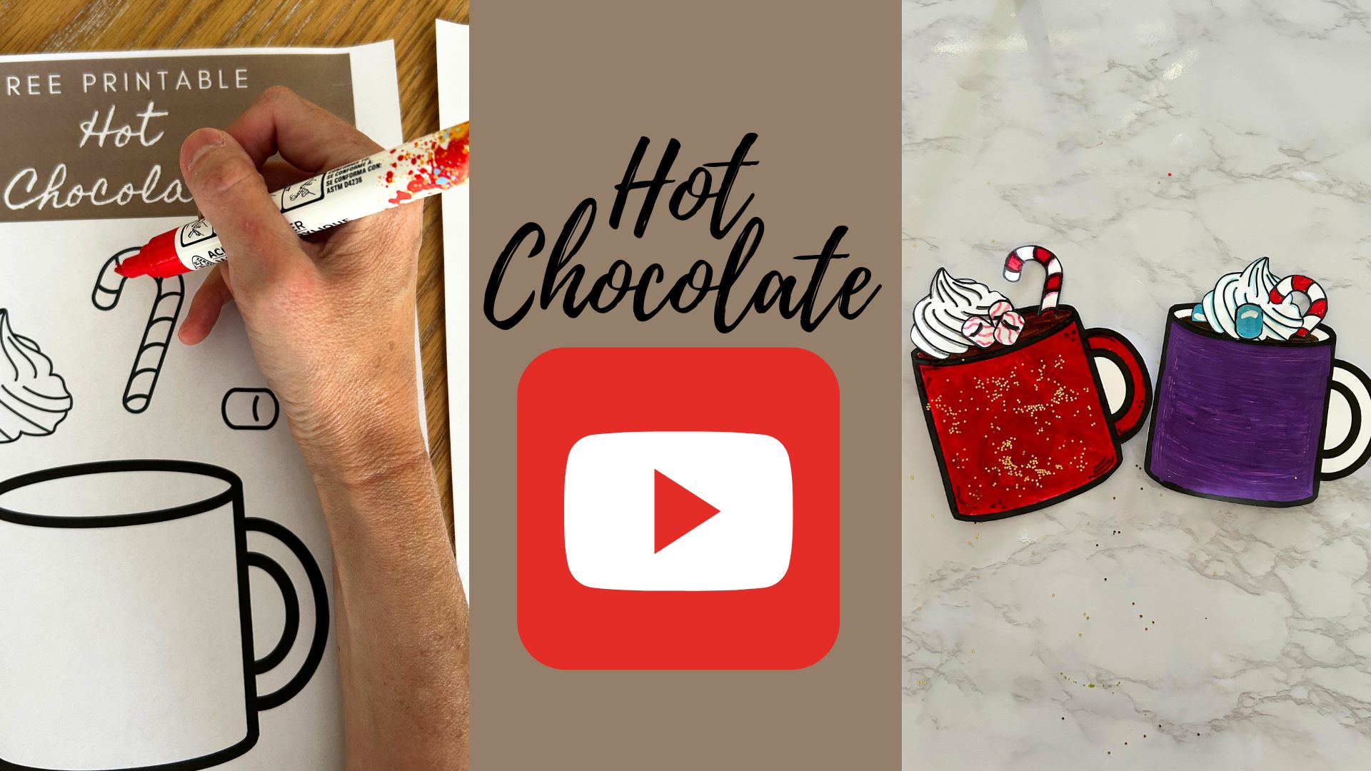 Hot Chocolate Craft Printable Sweet Simple Family Fun DIY
