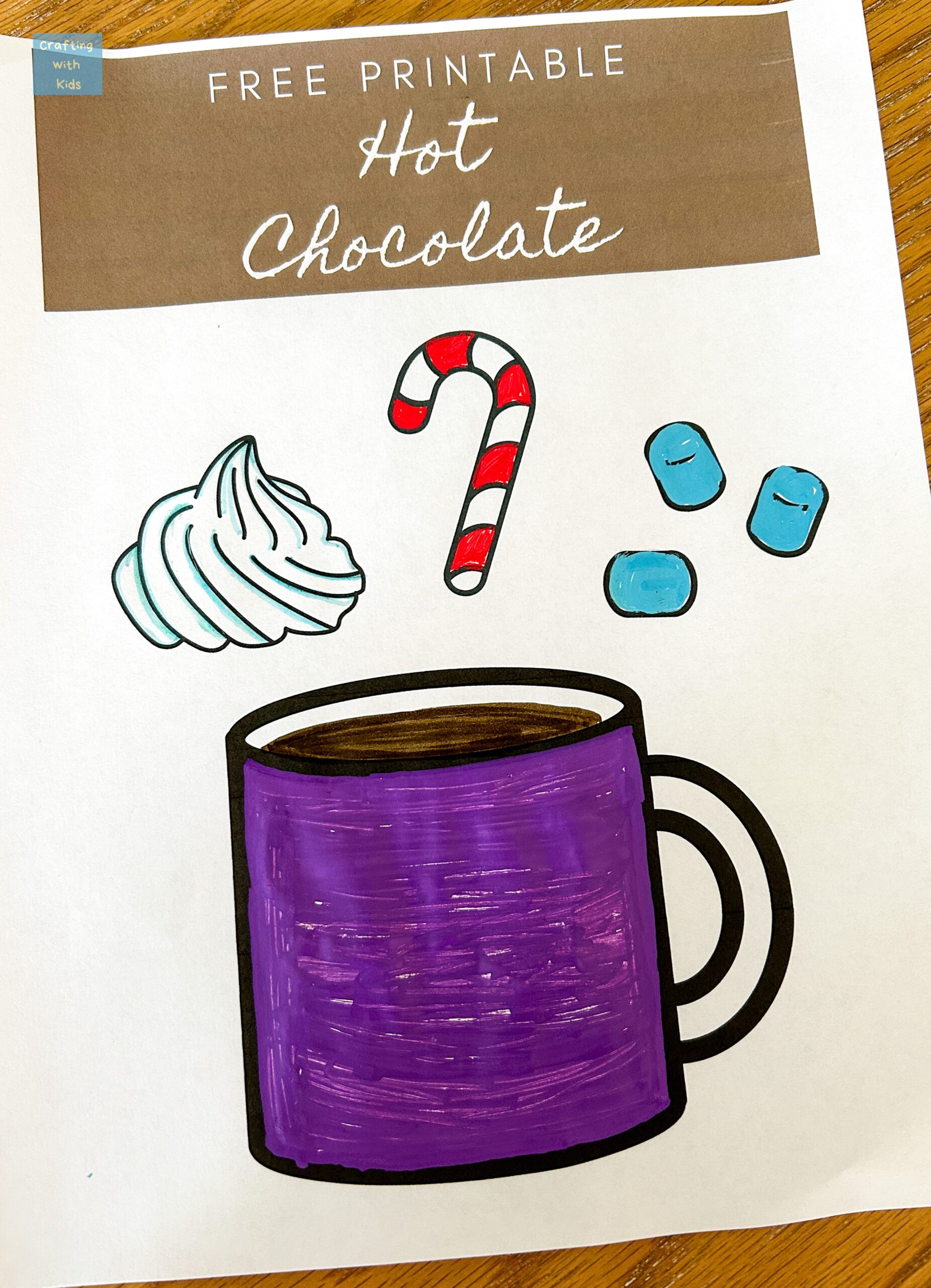 Sweet & Simple: Hot Chocolate Craft Printable for Family Fun