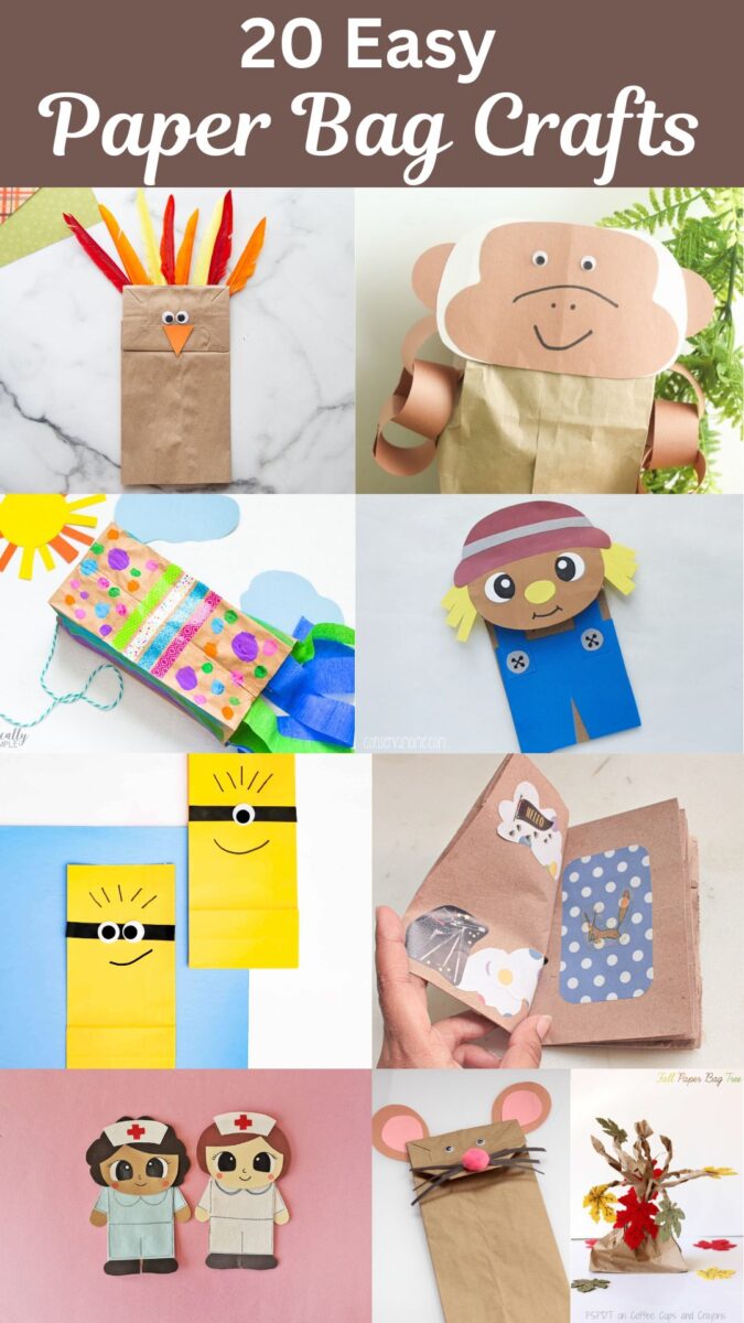20 Easy Paper Bag Crafts: DIY Puppets and More
