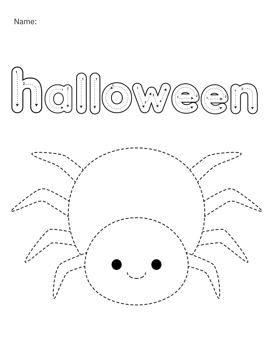Free Halloween Tracing Worksheets for Little Learners