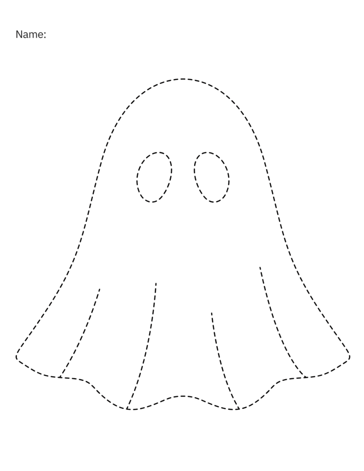 Free Halloween Tracing Worksheets for Little Learners