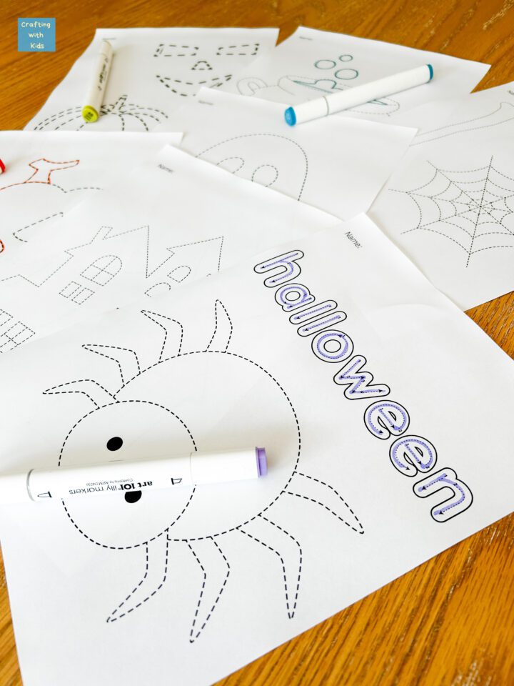 Free Halloween Tracing Worksheets for Little Learners