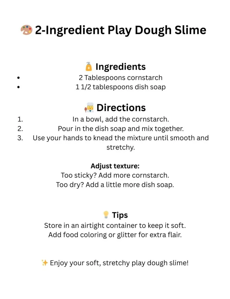 From Fluffy to Glossy: Printable Slime Recipes Kids Love