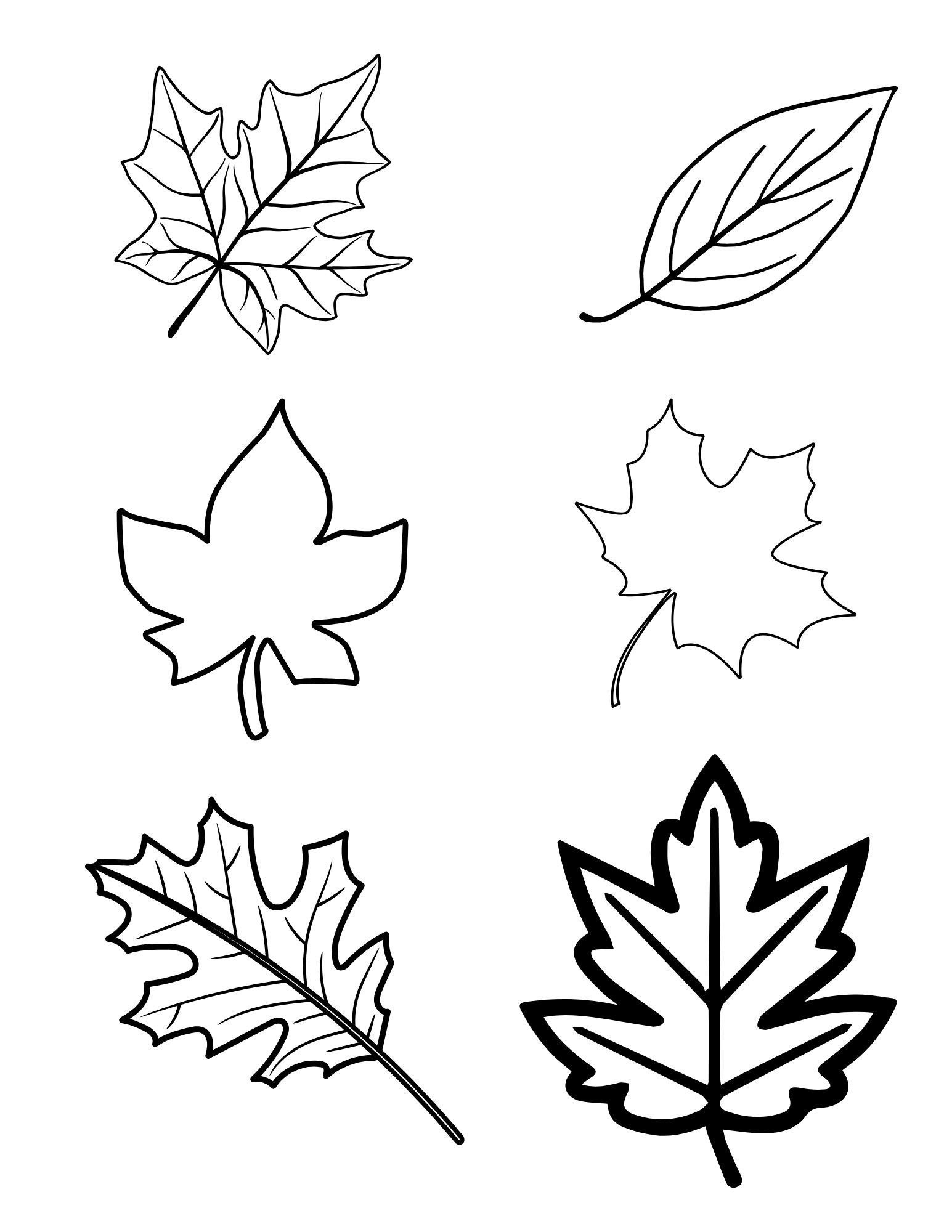 free printable autumn leaves templates