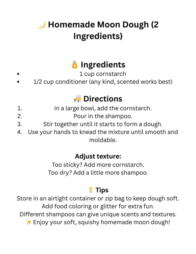 Printable Slime Recipes Kids Love Fluffy to Glossy Fun