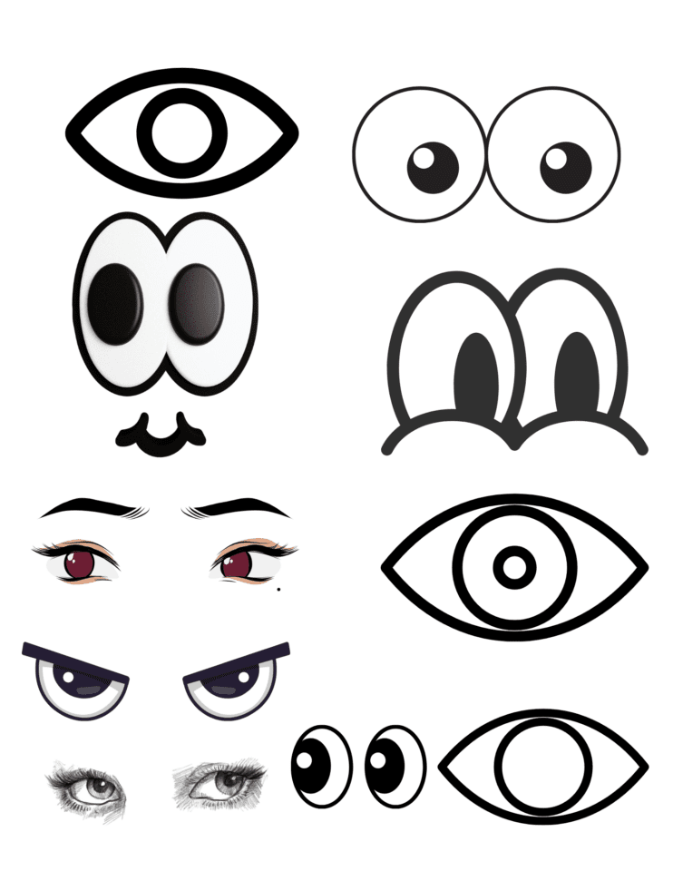 Free Printable Eyes for Fun Craft Projects