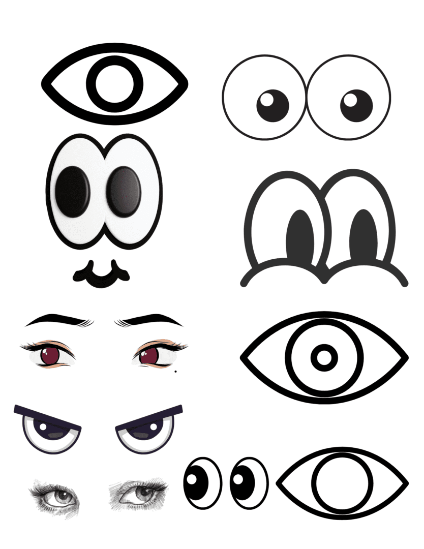 Boost Fine Motor Skills with Free Printable Eyes for Crafts