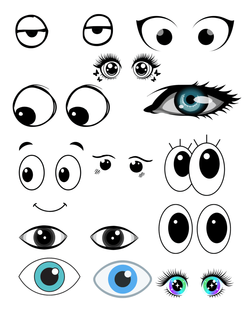 Free Printable Eyes for Fun Craft Projects