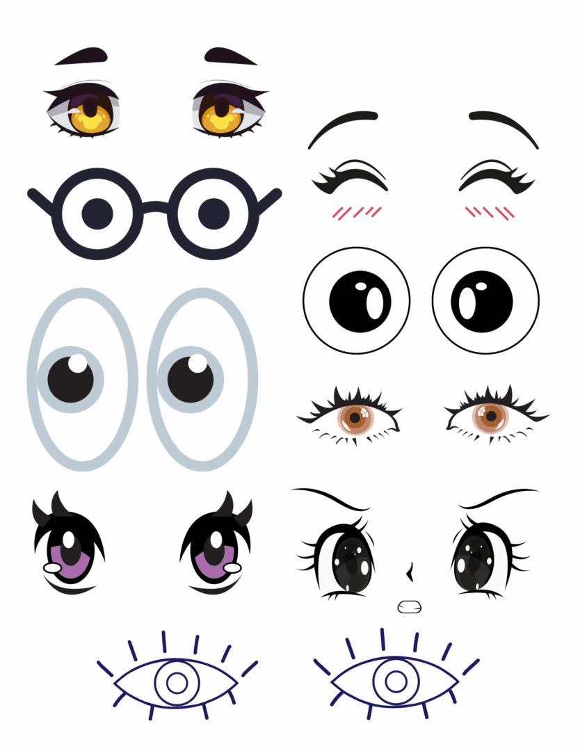 Free Printable Eyes for Fun Craft Projects